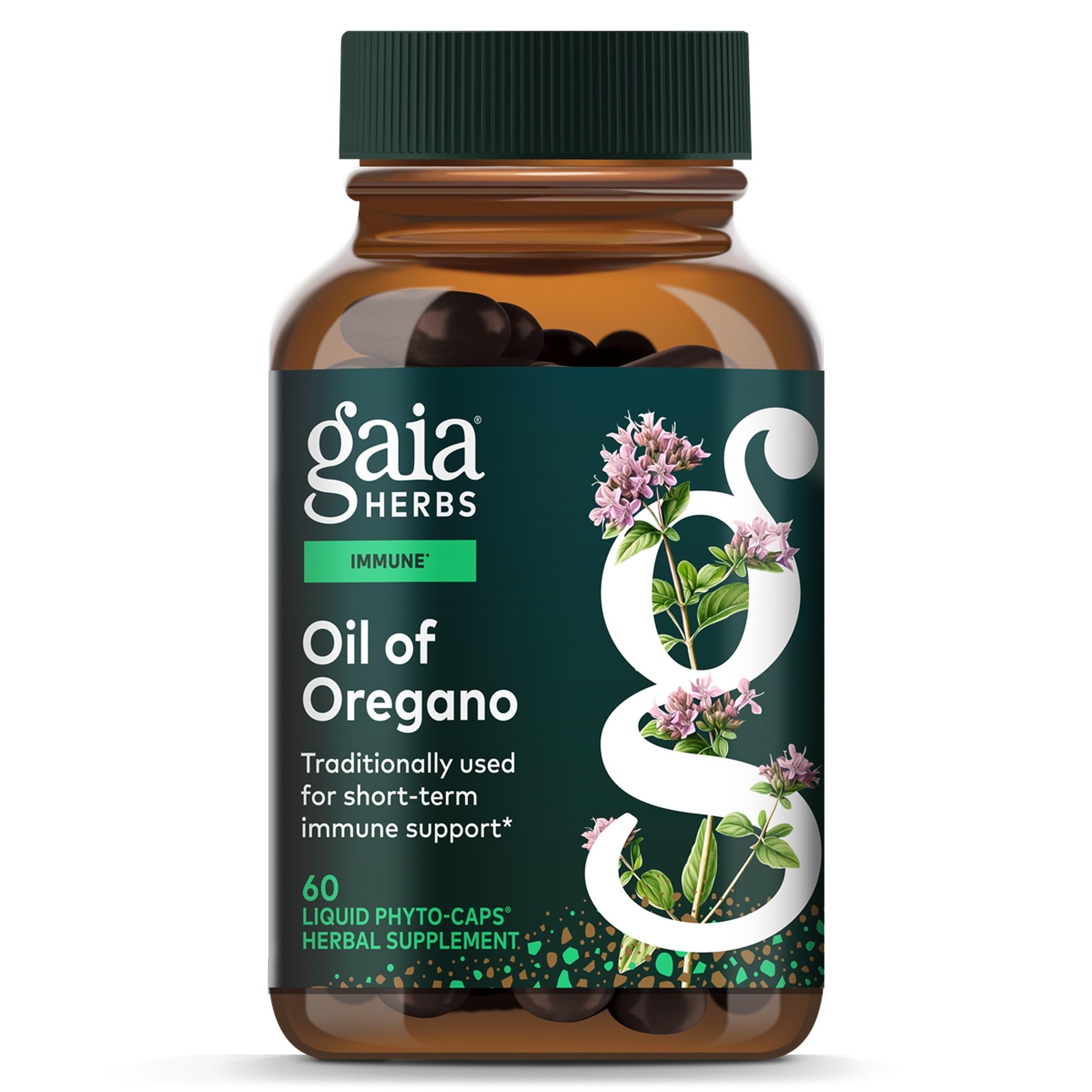 Gaia Herbs Oil of Oregano Capsules - 230 mg Oregano Leaf - Immune & An ...