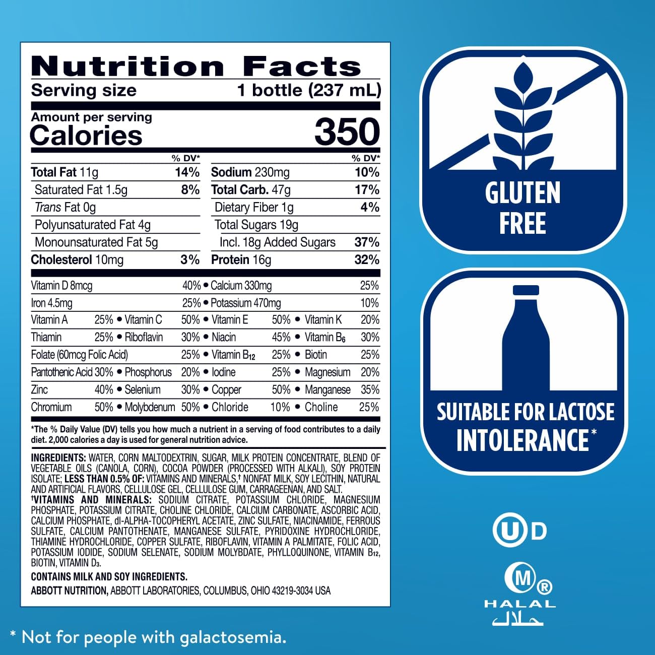 Ensure Plus Dark Chocolate Nutrition Shake | Meal Replacement Shake ...
