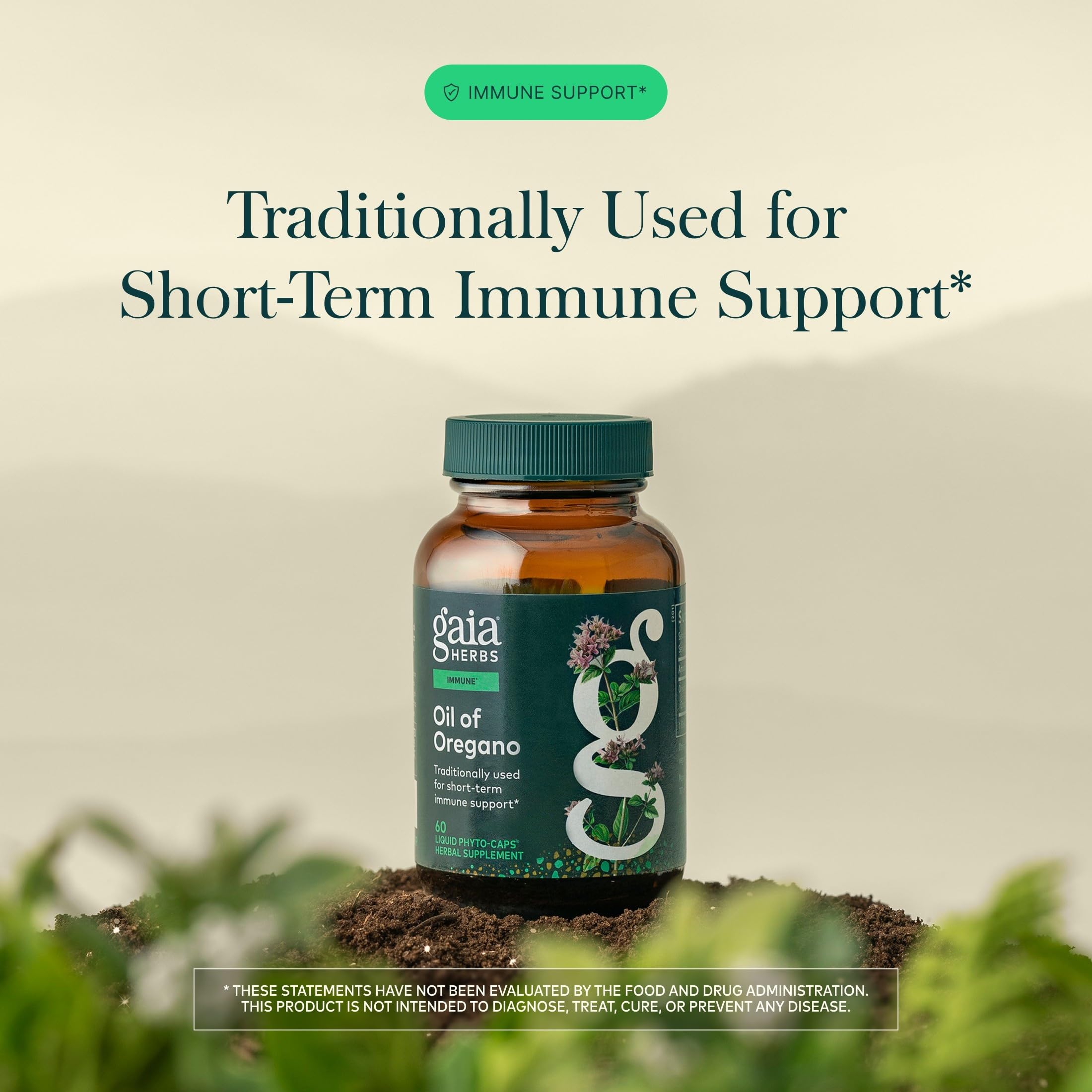 Gaia Herbs Oil of Oregano Capsules - 230 mg Oregano Leaf - Immune & An ...